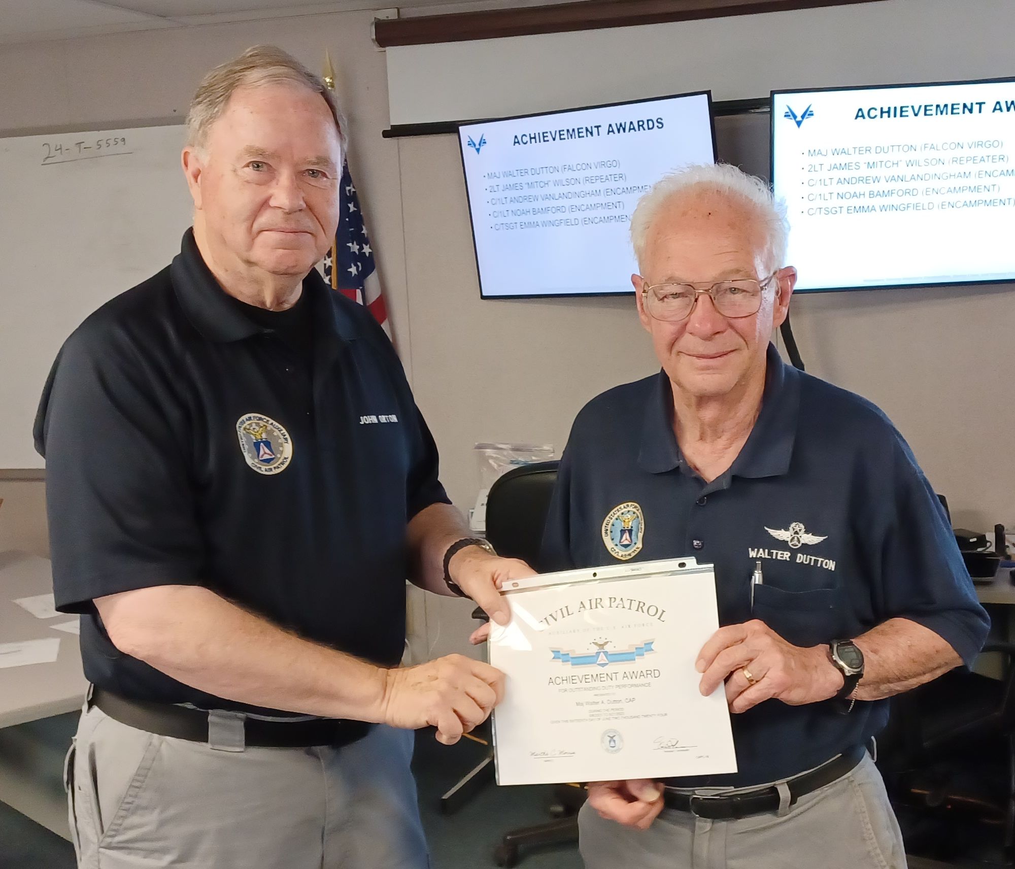 Awards given to CAP Composite Squadron 24 Members | First Aero Squadron ...